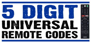 5 Digit Universal Remote Codes For TV - Codes For Universal Remotes