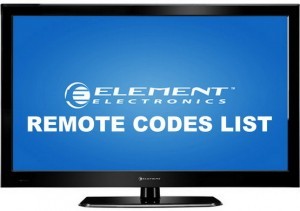 Remote Control Codes For Element TVs - Codes For Universal Remotes