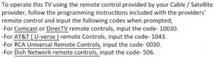 Remote Control Codes For Avera TVs - Codes For Universal Remotes