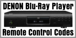 DENON Blu-Ray Remote Control Codes - Codes For Universal Remotes