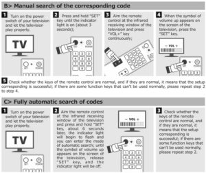 How To Program A Chunghop Universal Remote Control - Codes For ...
