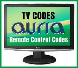 Remote Control Codes For Auria TVs - Codes For Universal Remotes
