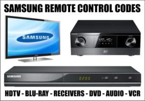 Samsung Remote Control Codes For All Devices - Codes For Universal Remotes