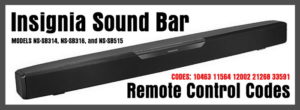 Insignia Soundbar Remote Control Codes - Codes For Universal Remotes