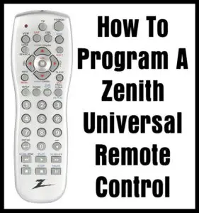 How To Program A Zenith Universal Remote Control - Codes For Universal ...