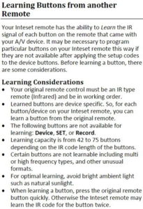 Inteset Universal Remote Control Programming - Codes For Universal Remotes