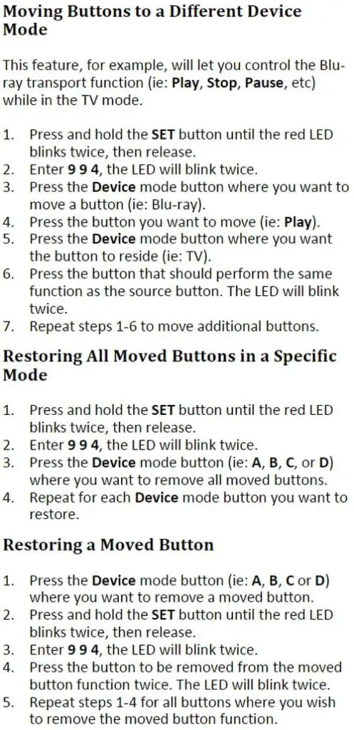 Inteset Universal Remote Control Programming - Codes For Universal Remotes